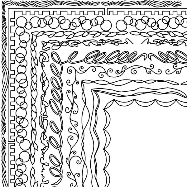 Doodle Border - Etsy