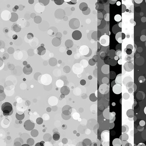 Black White and Gray Dot Digital Papers PNG 300 Dpi Set of 5 12 X 12 ...