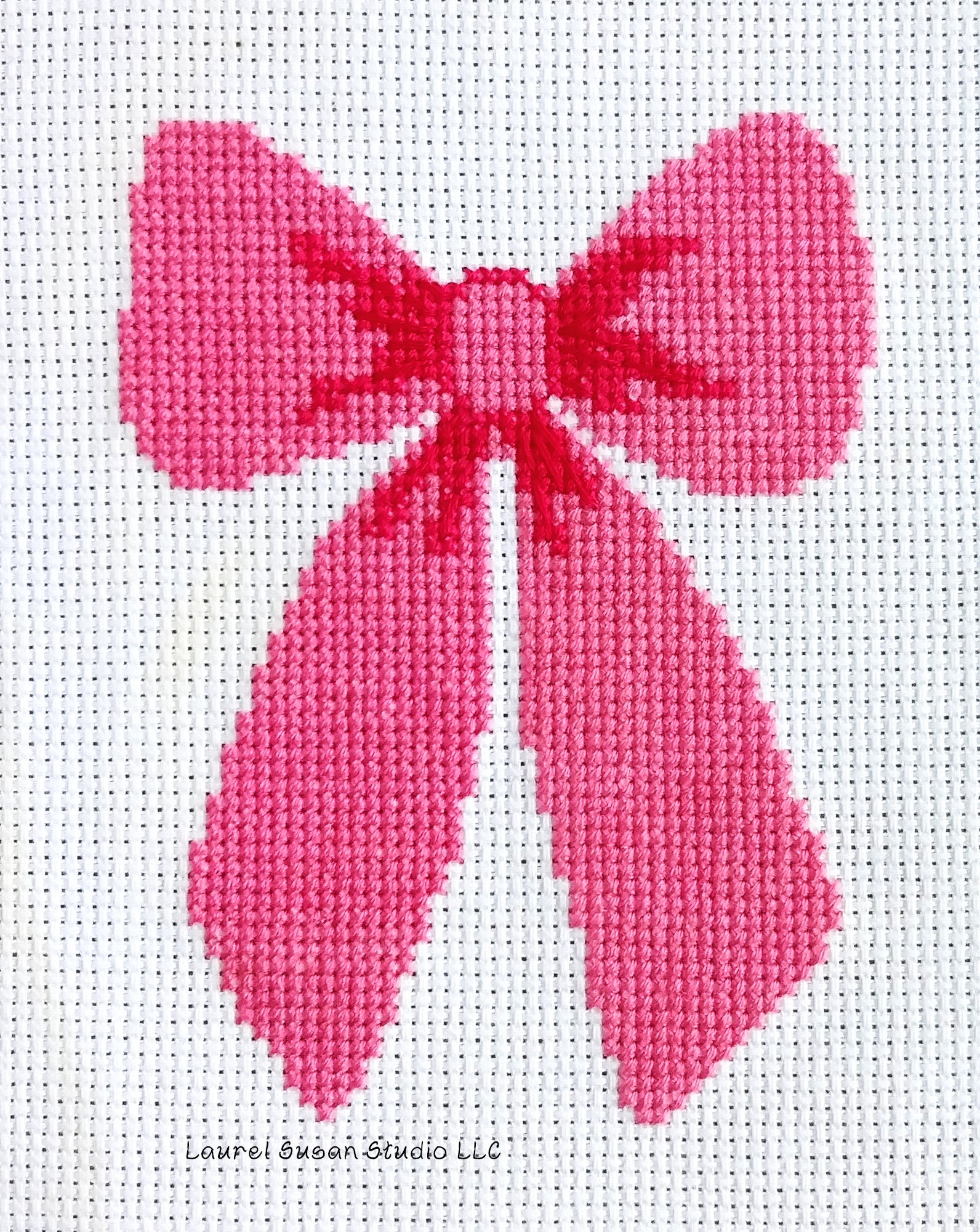 Ribbon Bow Cross Stitch Pattern, PDF Digital, Holiday Decoration - Etsy