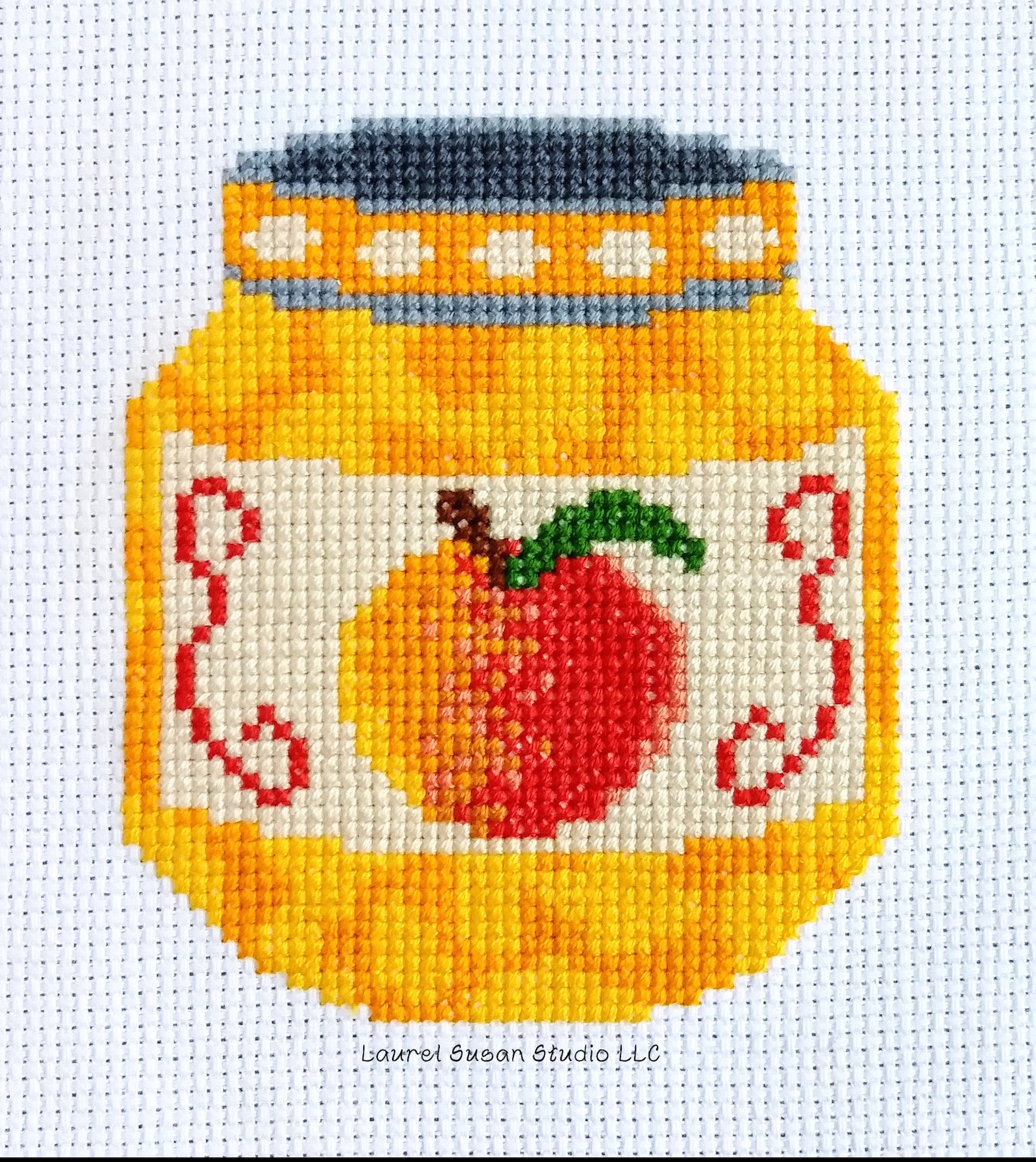 Fruit Jam Jars Cross Stitch Pattern, PDF Digital, Preserves Jelly ...
