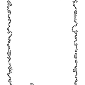 Doodle Borders Clip Art Set 2 PNG Blackline Commercial Personal - Etsy