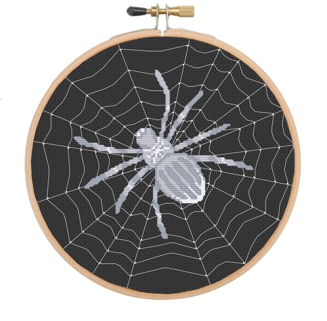 Moonlight Spider Insects Bugs Halloween Webs Silver Cross | Etsy