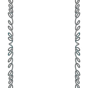 Doodle Borders Clip Art Set 1 PNG Blackline Commercial Personal - Etsy