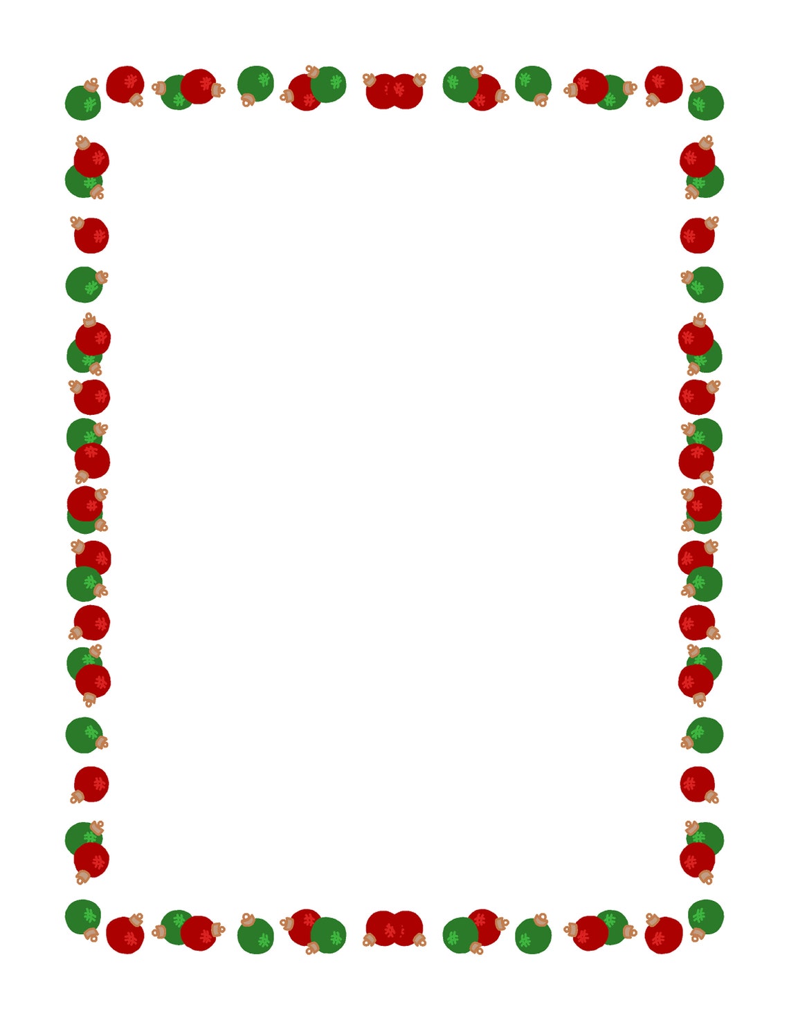 Christmas Color Borders Rectangular Clip Art Bundle PNG Commercial ...