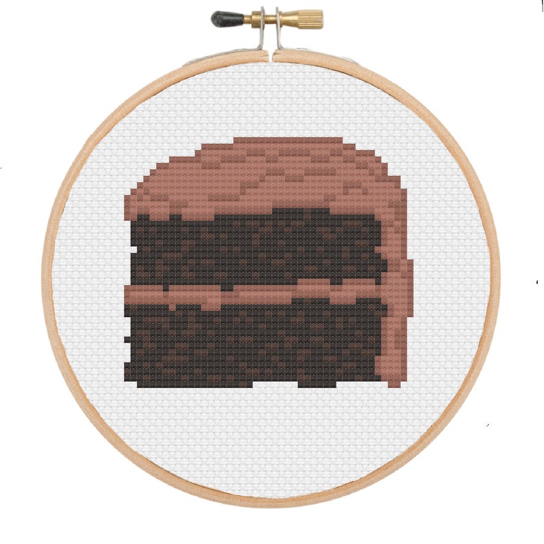 Cake Slice Cross Stitch Pattern PDF Digital Easy Beginner - Etsy