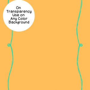 Braces Doodle Borders Clip Art PNG Blackline Included Commercial ...