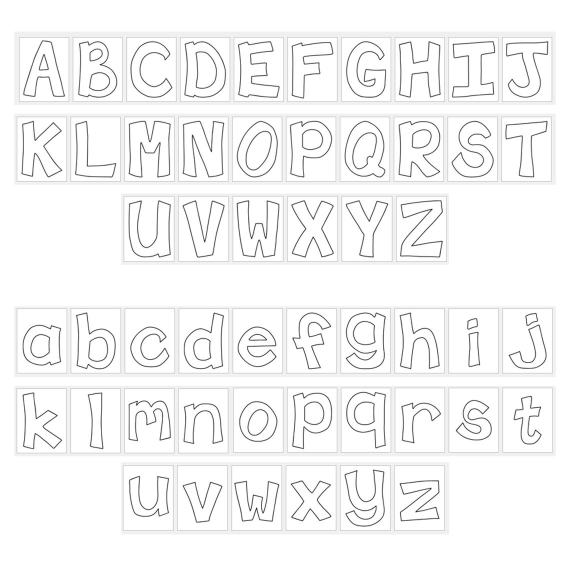 Bold Block Letters: Bulletin Board Printable (PDF) - Etsy