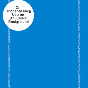 S Curve Doodle Borders Clip Art PNG Blackline Included Commercial ...