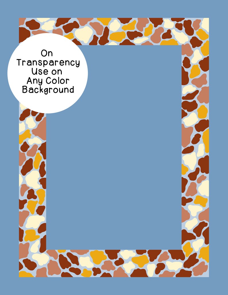 Stone Frames Borders Clip Art PNG Blackline Included Commercial ...