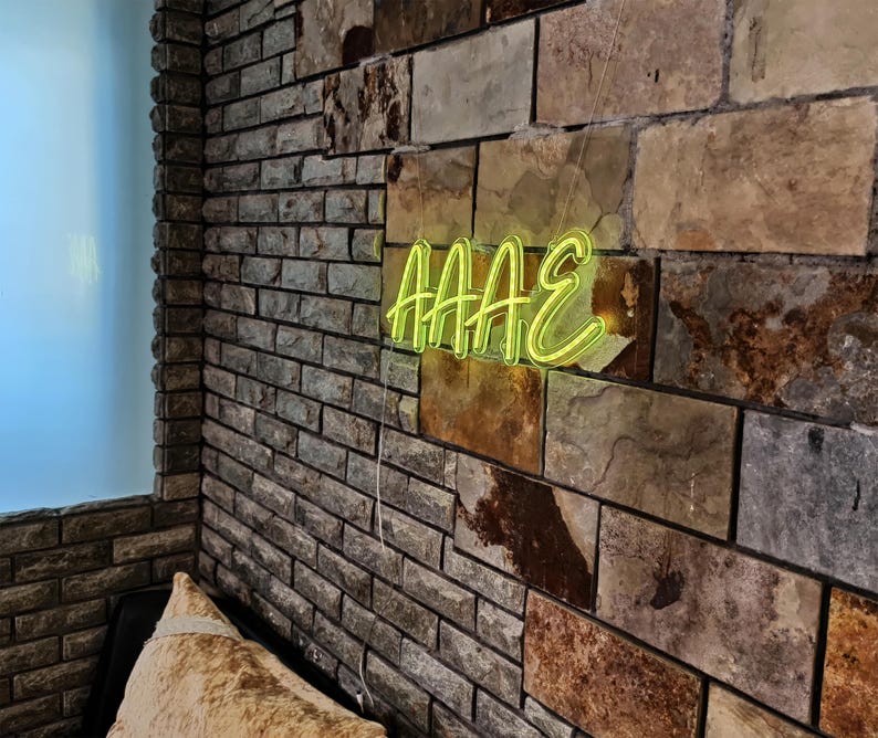 Custom RGB LED Neon Sign | Dynamic Light, App & Music Sync - Etsy