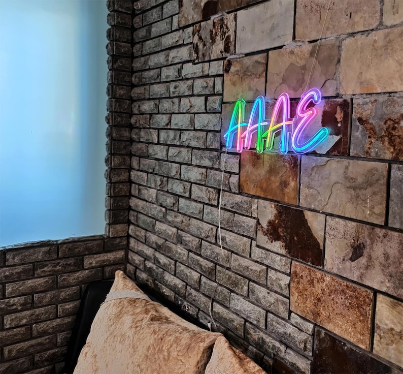 Custom RGB LED Neon Sign | Dynamic Light, App & Music Sync - Etsy
