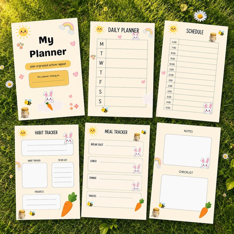 Digital Weekly Planner | Habit Tracker, Productivity, Self-care ...
