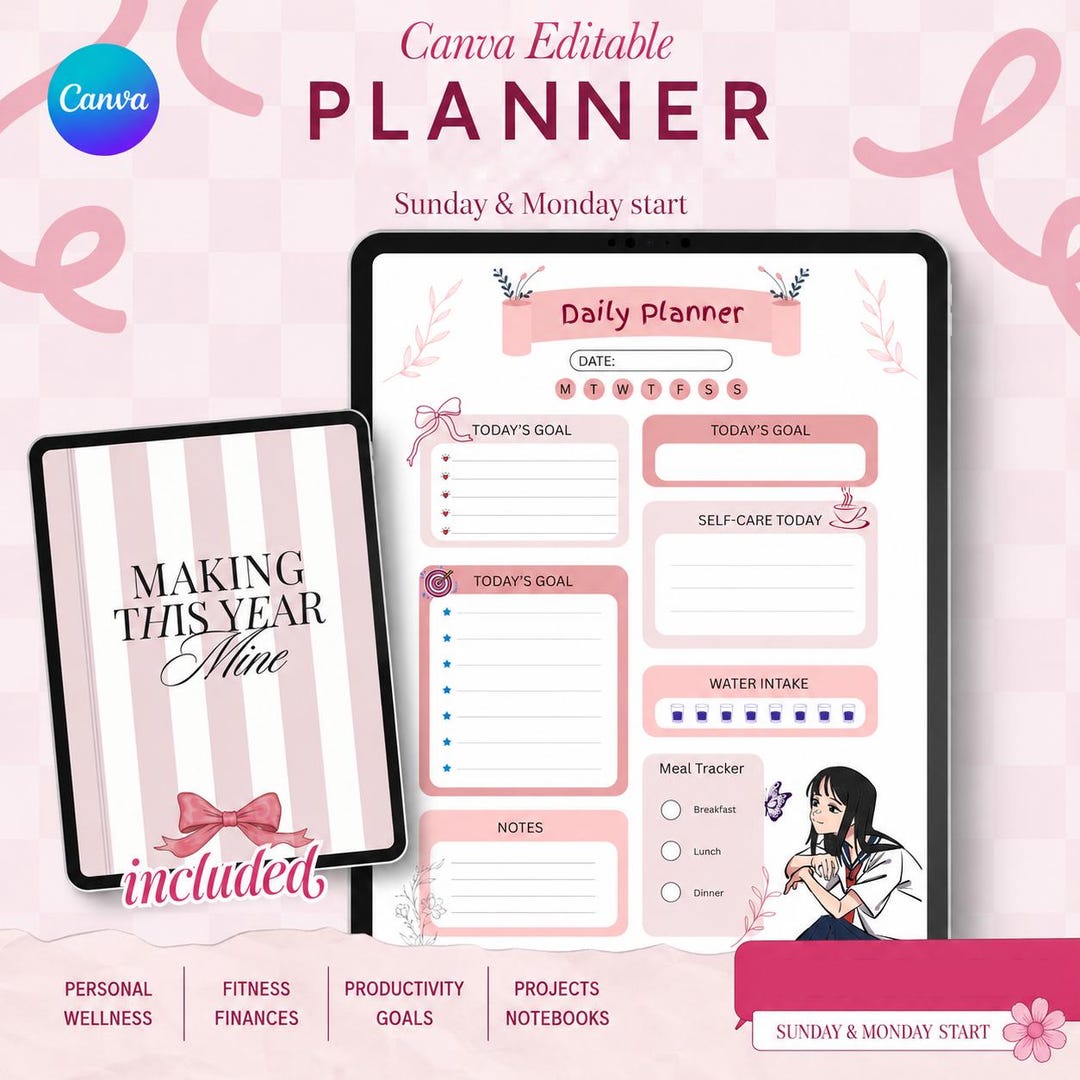 All-in-one Digital Planner 2026-2028, Daily Weekly Monthly Journal ...