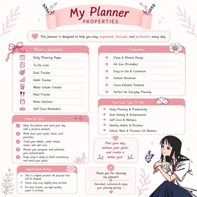 All-in-one Digital Planner 2026-2028, Daily Weekly Monthly Journal ...
