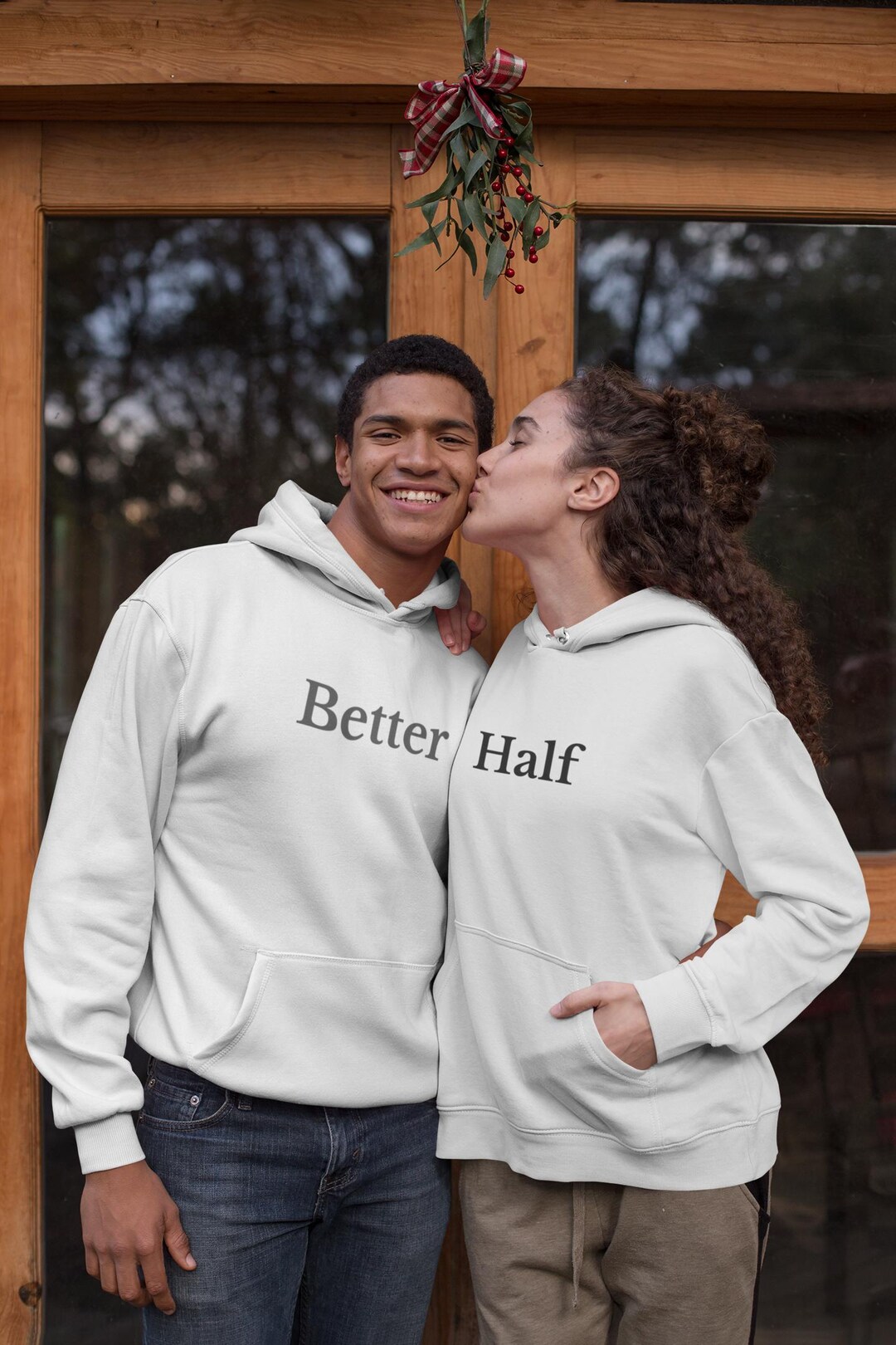 Cheeky Gift Idea – Better Half Matching Couple Hoodies, His and Hers ...