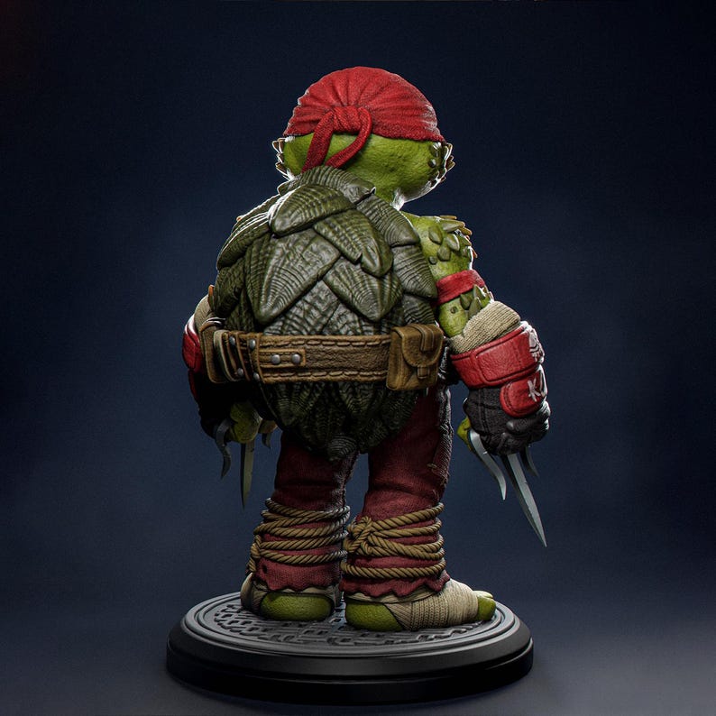 Raphael Fanart STL Statue + Bust | 1/6 Scale | TMNT Red Bandana Warrior ...