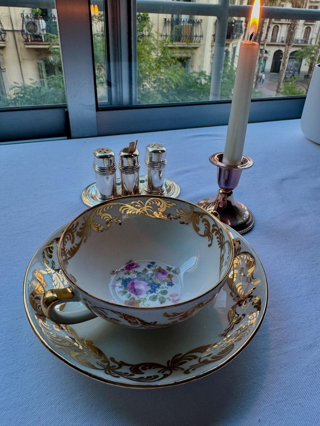 Vintage Soup Cup and Saucer Set - Etsy