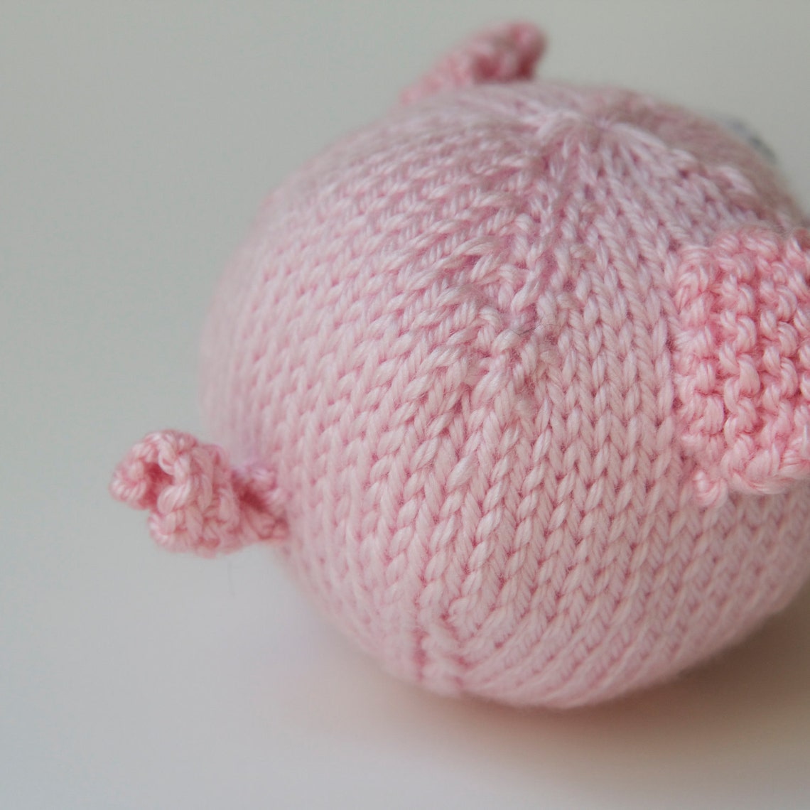 Knitted Toy Pig, Plush Stuffed Animal, Ball, Amigurumi, Handmade ...