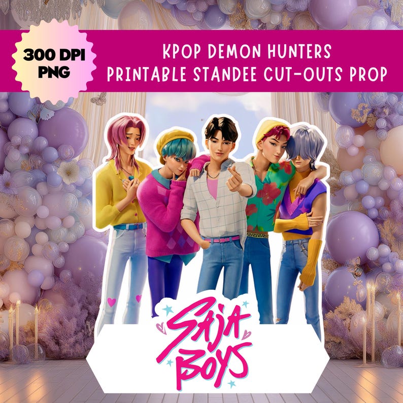 Printable Saja Boys Kpop Demon Hunter Printable Standee Cut Outs, Kpop ...