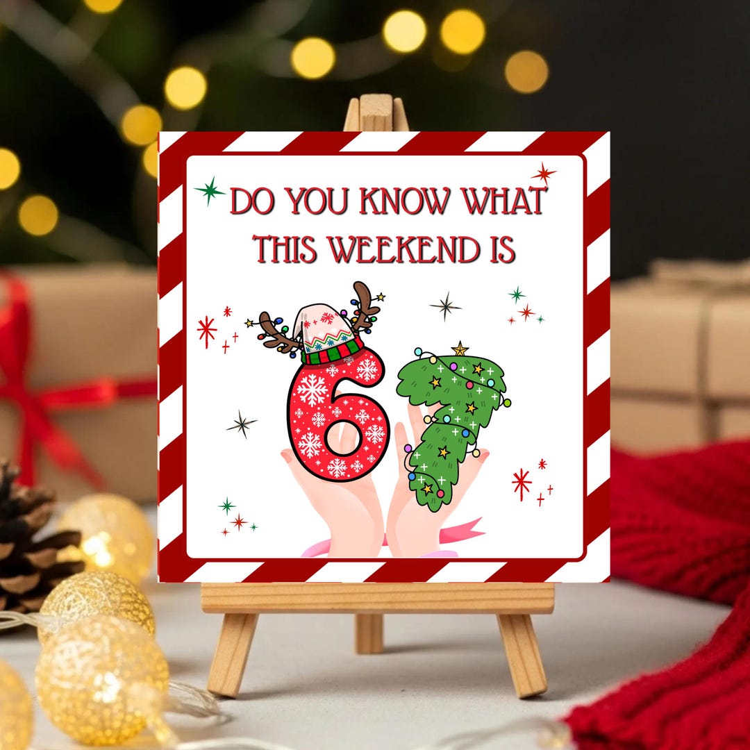 6 7 Elf Props Kit, Printable Six Seven Investigation Christmas Elf ...