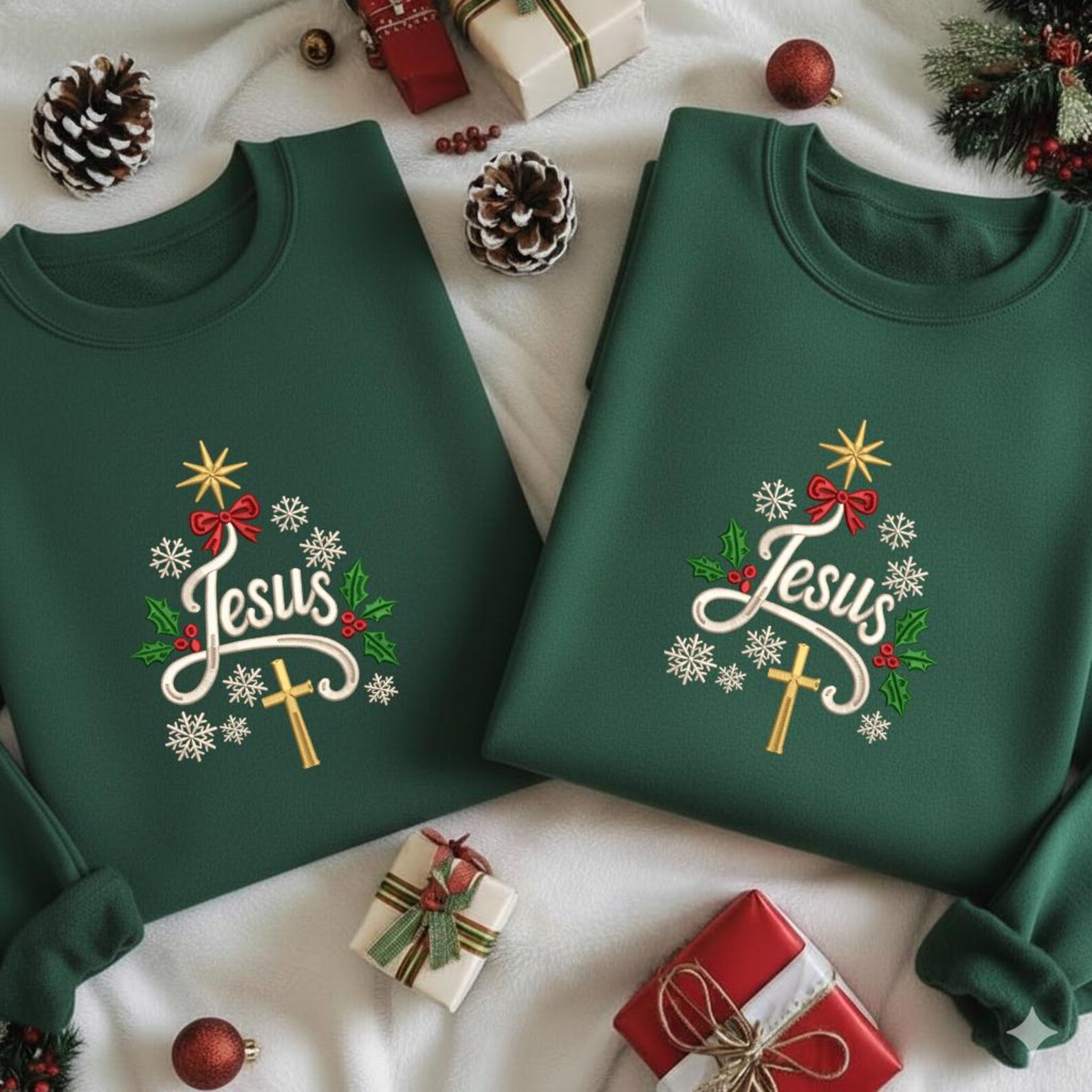 Jesus Christmas Embroidery Design, Christian Cross Stitch, Holy ...