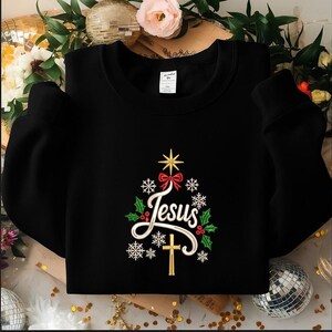 Jesus Christmas Embroidery Design, Christian Cross Stitch, Holy ...