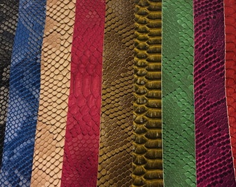 Red Faux Viper Sopythana Snake Skin Vinyl Fabric Sold by the - Etsy