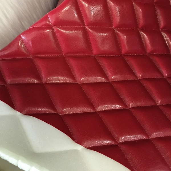 Faux Leather Quilted Fabric - Etsy