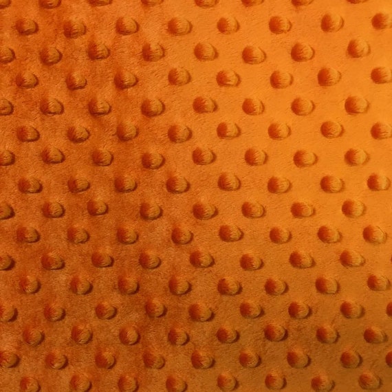 Orange Minky Dimple Dot Soft Fabric BY THE YARD 60 Wide | Etsy
