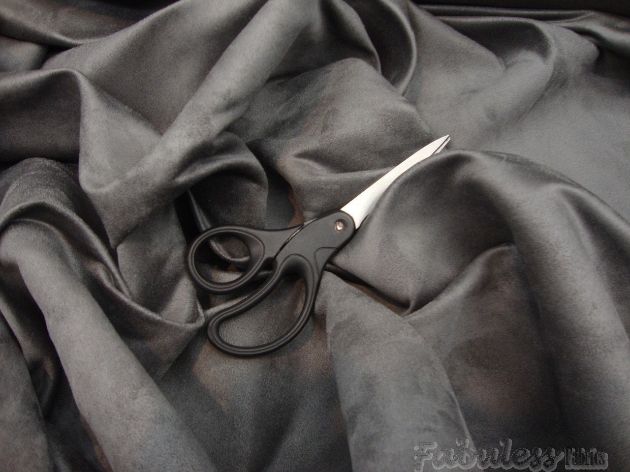 Charcoal Micro Faux Suede Upholstery Drapery Clothing Fabric - Etsy
