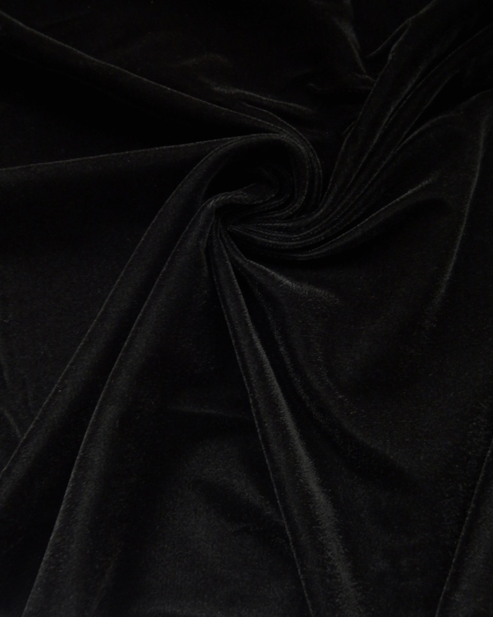 Black Plush Triple Velvet Fabric Drapery 45" Wide per Yard - Etsy