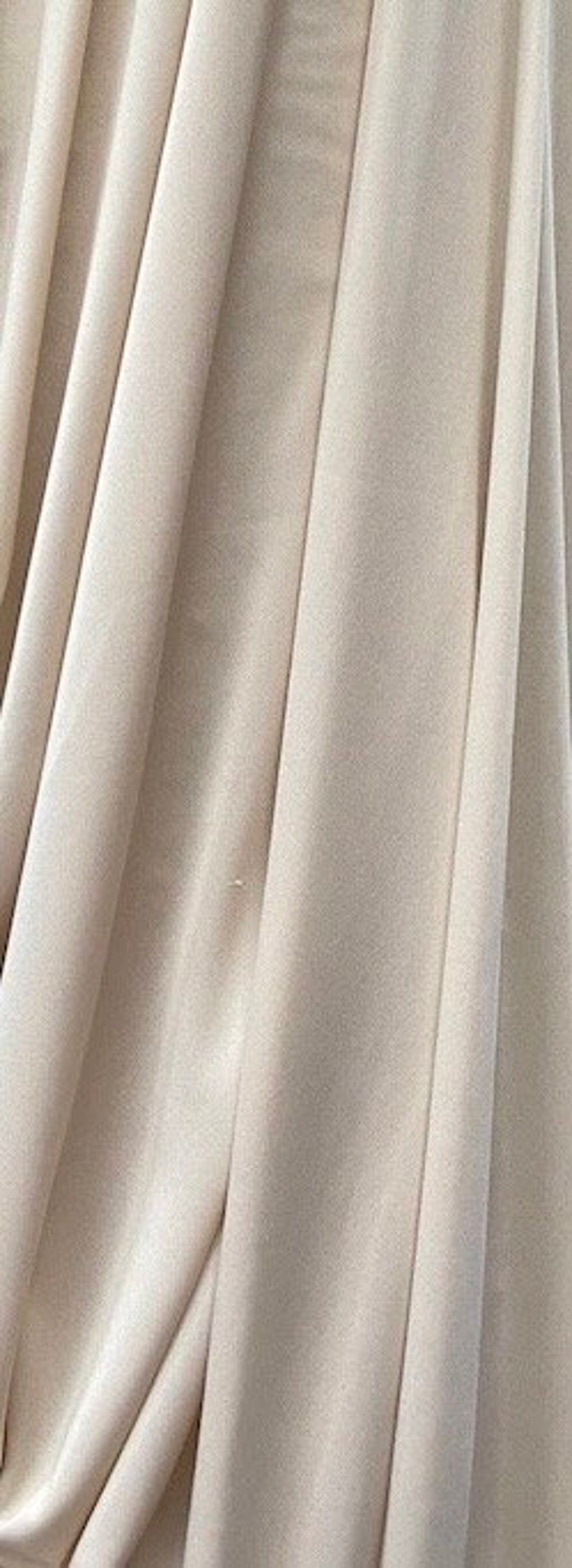 Champagne Interlock 2 Way Stretch Lining Fabric, 100% Polyester, 60 ...