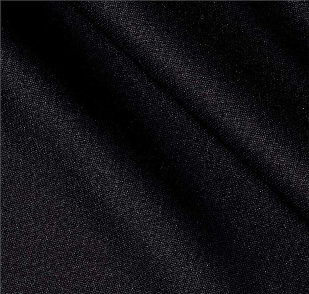 Black 59/60" Wide 100% Polyester Wrinkle Free Stretch Double Knit Scuba ...