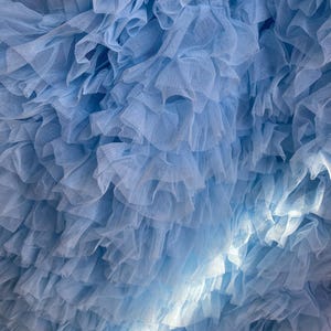 Soft Double Sided Ruffled Fabric Draping Craft Wedding Party Decor ...