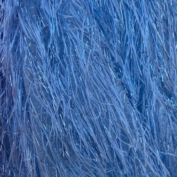 Blue Feather Fabric - Etsy