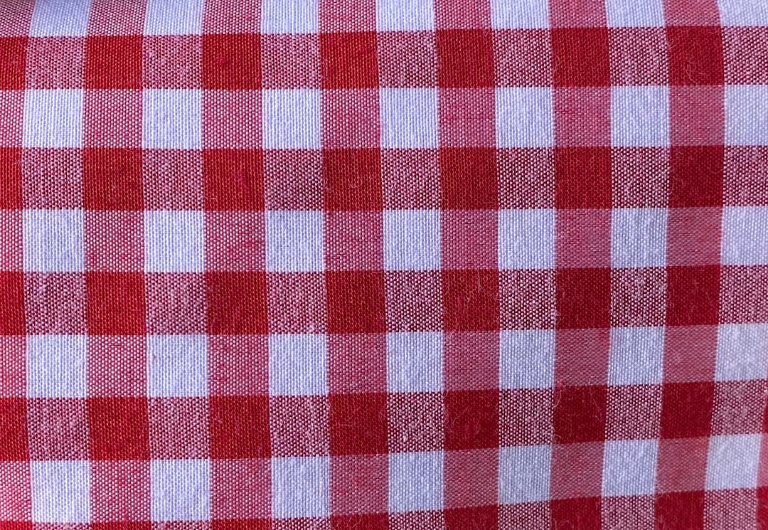 Red Gingham Check 1/4in Fabric 60” Wide by the Yard - Etsy