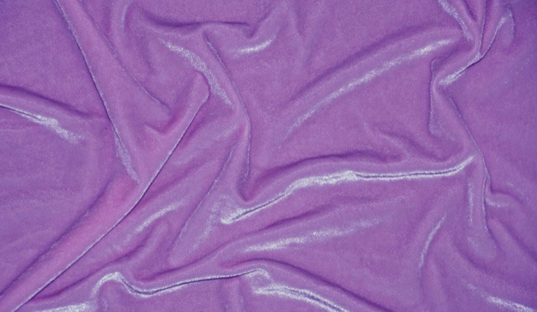 Lilac Stretch Velvet Fabric by the Yard | 58’’ Wide - Etsy