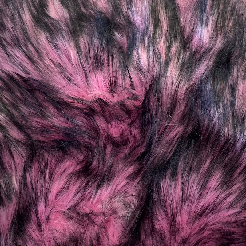 Pink Faux Fur Fabric by the Yard - Etsy