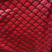 4-way Stretch Red Black Mermaid Big Scale Spandex Scales Fabric by the ...