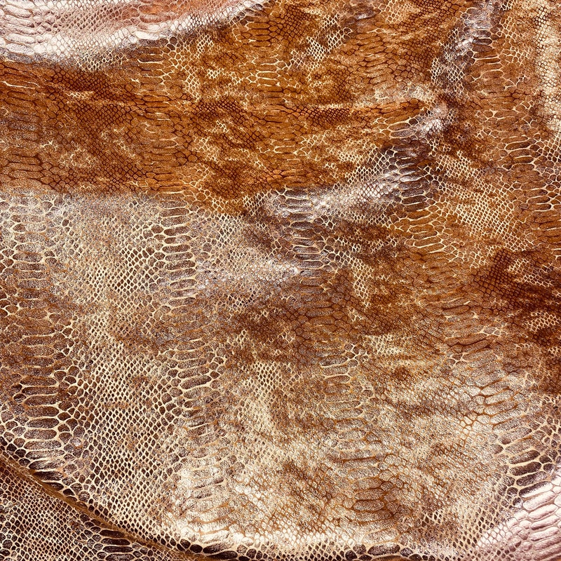 Bronze Snake Fabric - Etsy