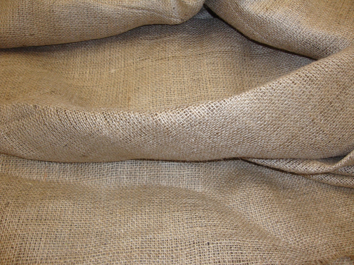 Natural Burlap Fabric 40 Wide By the yard | Etsy