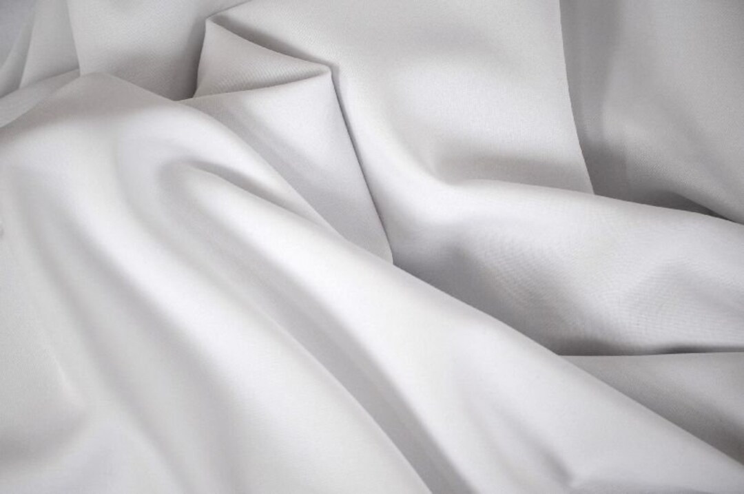 White Polyester, Polypoplin| Tablecloth, Linens, Fabric Yardage | by ...