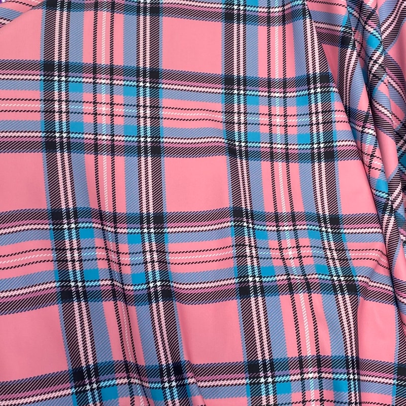 Pink Blue Plaid - Etsy