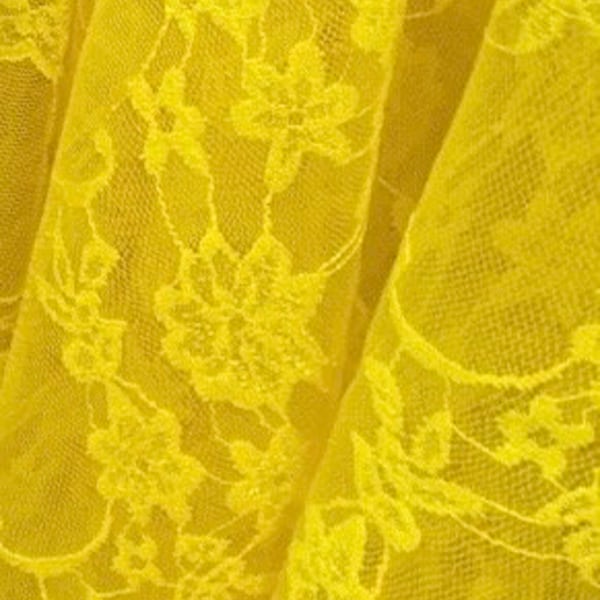 Yellow Lace Fabric - Etsy
