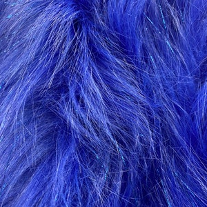 Sparkle Royal Faux Fur Fabric by the Yard 60" Wide - Etsy