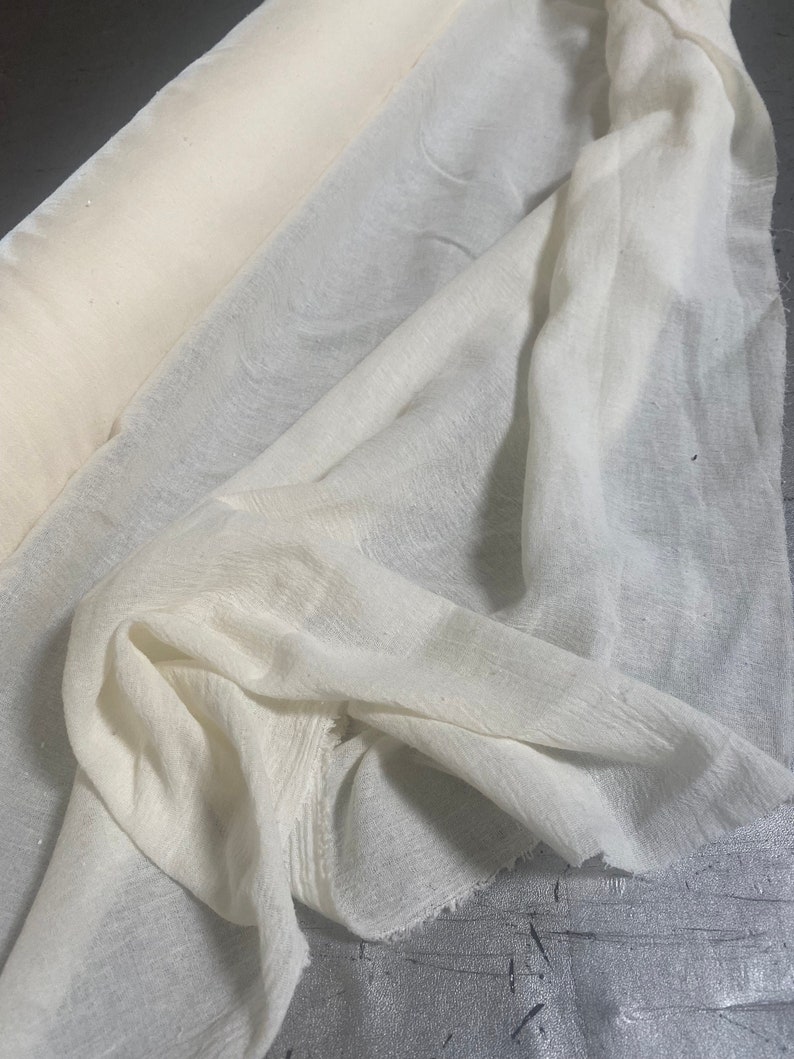 Beige Cotton Gauze Lightweight Fabric | Soft Breathable Double Gauze ...