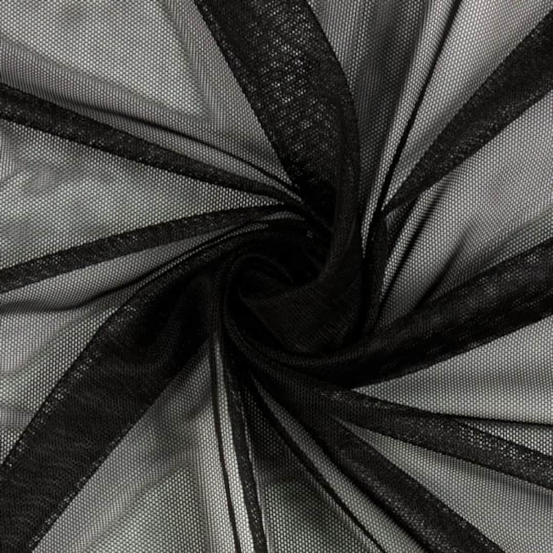Black Power Mesh Stretch Fabric 60" per Yard - Etsy