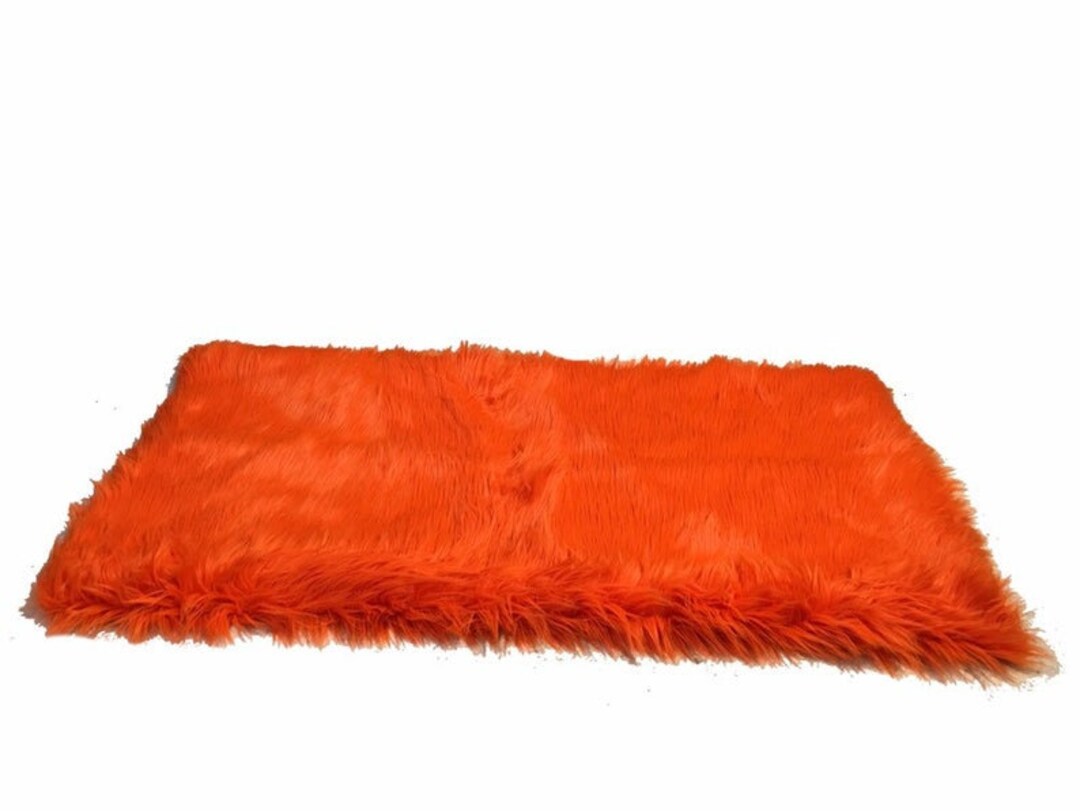 5' X 8' New Premium Orange Shag Fur Area Rug Nursery Room Decor Home ...