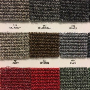 Authentic German Wool Square Woven Automotive Carpet 65 Inch Wide ...