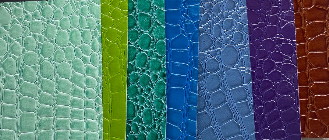 Crocodile Animal Vinyl Faux Leather Fabric Fabric by Yard - Etsy